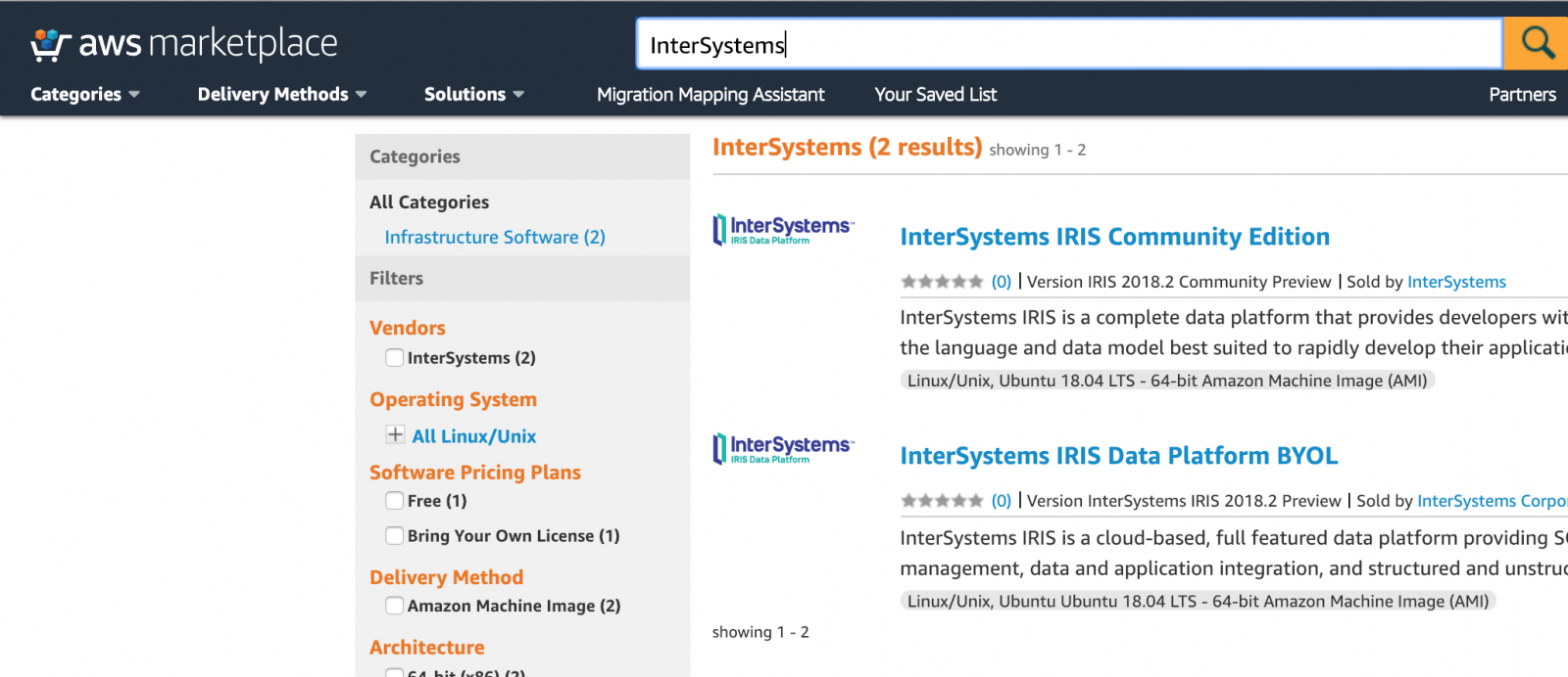 Free Iris Community Edition In Aws Intersystems Developer Community Aws